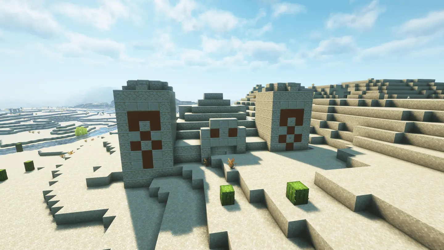 Minecraft Desert Ruins Village/Structure/Blueprints/Desert Temple 2