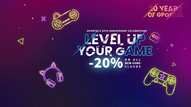 Level Up Your Games - 20 years GPORTAL