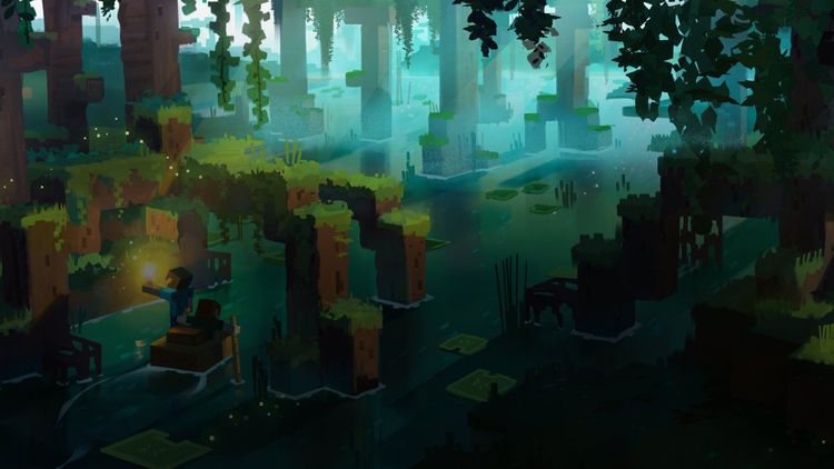 Off into the wilderness in the new Minecraft update